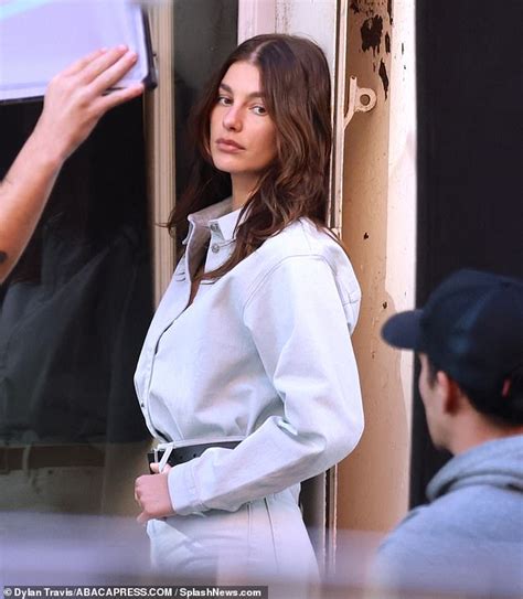 Camila Morrone Shows Off Her Sculpted Midriff In A Black Cropped Top