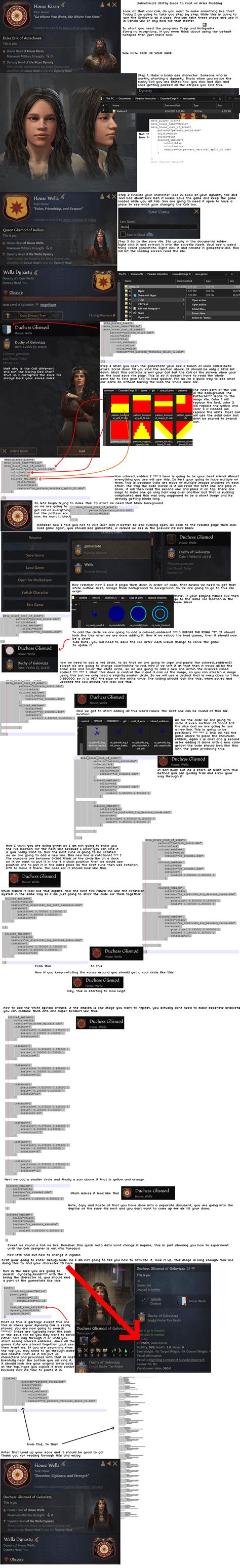 How To Easily Mod Your Coa Custom Character R Crusaderkings