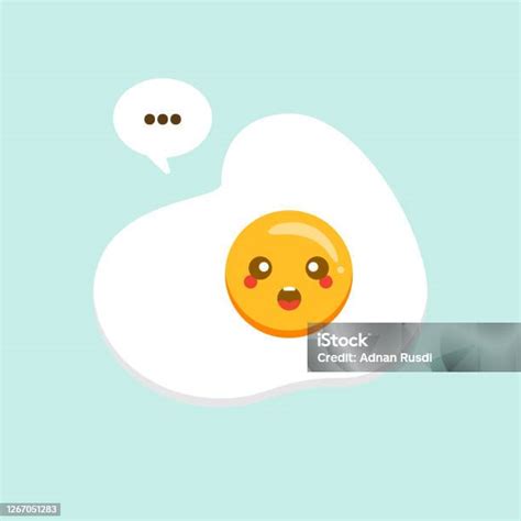 배경 벡터 일러스트레이션에 고립 된 귀여운 계란 만화 캐릭터 재미있는 패스트 푸드 메뉴 이모티콘 얼굴 아이콘 걱정 만화 얼굴