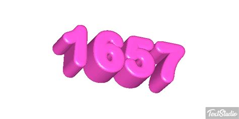 1657 Number Animated  Logo Designs