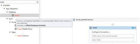 error with database insert activity help uipath community forum