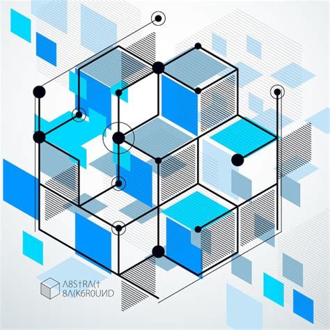 Premium Vector Abstract Creative Geometric Art With A Variety Of