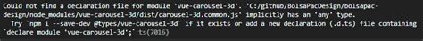 Any Updates For Vue 3 Could Not Find A Declaration File For Module