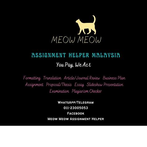 Meow Meow Assignment Helpers