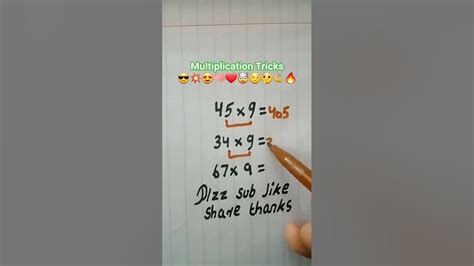 Multiplication Tricks 🤩 Maths Mathstricks Multiplication Education