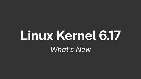 Linux Kernel 6 17 Udgivet Opdag Nyt Og Forbedret Linuxforum Dk