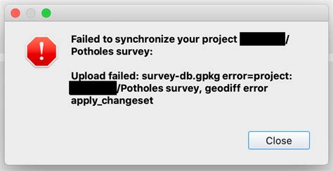 Sync Error Upload Fails With Apply Changeset Geodiff Error Issue MerginMaps Qgis