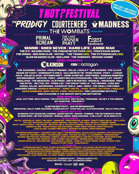Ynot Unveil Third Wave Of Major Acts For 2025 Line Up Northern Exposure