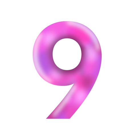 Holographic Number 9 17785420 Png