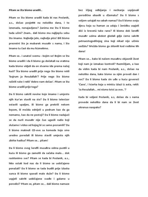 Poema Pitam Se šta Bismo Uradili Pdf