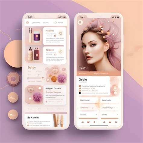 Premium Ai Image Mobile App Design Of Beauty And Cosmetics Beauty