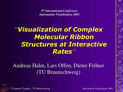 Ppt Visualization Of Complex Molecular Ribbon Structures At