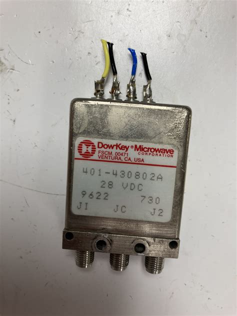 Dow Key Microwave 401 430802a Rf Switch Coaxial Microwave Microwave