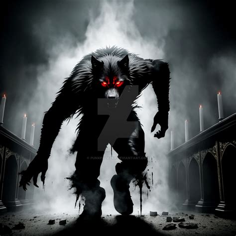 Black Werewolf By Punkerlazar On Deviantart