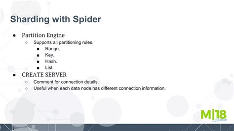 M18 How Mariadb Server Scales With Spider Ppt