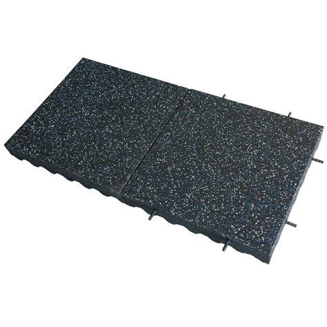 Rubber Cal Eco Safety Interlocking Playground Tiles 3 X 195 X 195