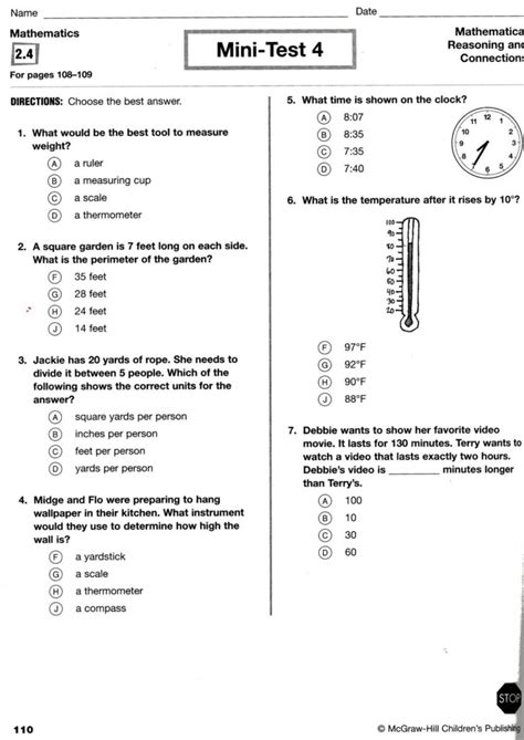 3rd Grade Pssa Math Practice Worksheets 3rd Grade Math Worksheets