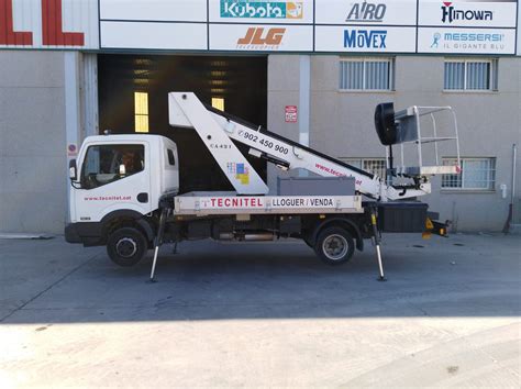 Plataforma Elévadora Sobre Camión Cesta 16 M Tlr16 Movex Tecnitel Cat