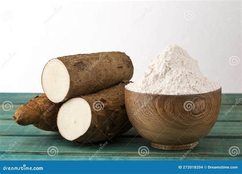 Organic Cassava Manioc Manioc Cassava Brazilian Cuisine Cut Into