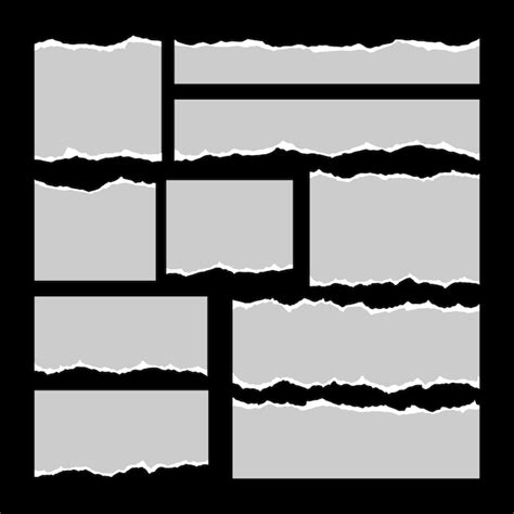 Premium Vector Torn Paper Rip Pieces Of Sheet Edge Note Scrap Or