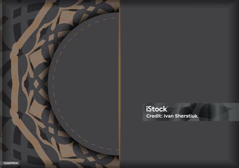 텍스트와 빈티지 패턴에 대한 장소와 초대를 준비 그리스 장식과 회색 색상의 인쇄 디자인 엽서에 대한 템플릿 0명에 대한 스톡