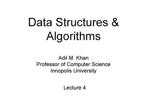 Data Structures And Algorithms презентация онлайн