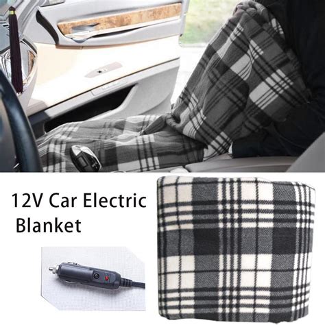 12v Bil Lastebil Oppvarmet Teppe Elektrisk Fleece Vicedeal