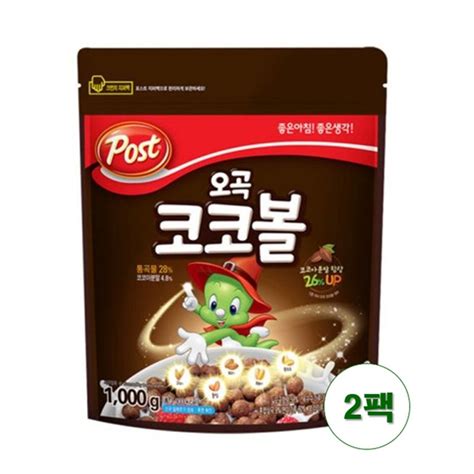 동서식품 포스트 오곡 코코볼 시리얼 1000g X 2개 아침식사 간식 믿고 사는 즐거움 Ssg Com
