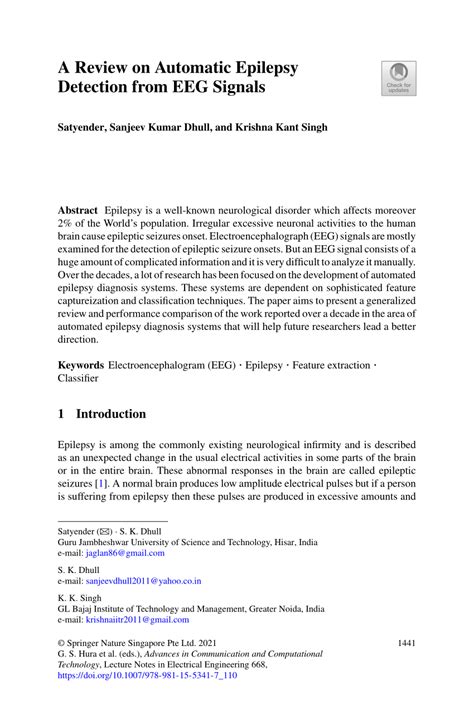 pdf a review on automatic epilepsy detection from eeg signals