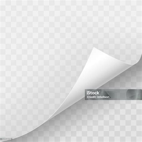 현실적인 말린 종이 모서리 세트 모형 페이지 가장자리 컬과 구부러진 종이 컬리 페이지 코너 A4 그림자와 3d 페이지 컬 주식