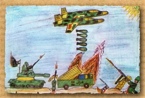 42 نقاشی دفاع مقدس و شهیدان کودکانه زیبا، آسان و سخت کلاس اول تا ششم