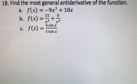 Answered 18 Find The Most General… Bartleby