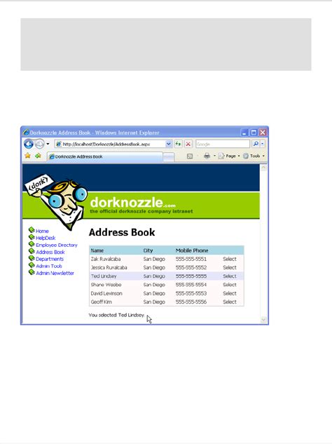 more data binding 2 2 build your own asp 2 0 web site using c