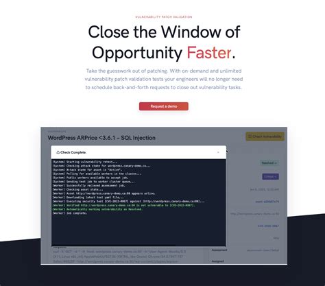 Instant Vulnerability Patch Validation Asec Platform