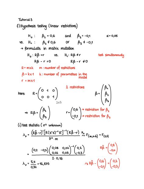 Econmethods Tutorial 3 Econometric Methods Studocu