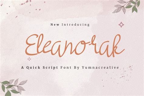 Eleanorak Quick Script Font