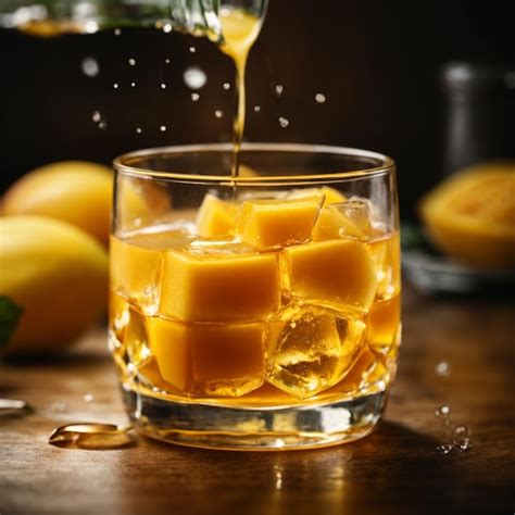 Premium Ai Image Mango Juice