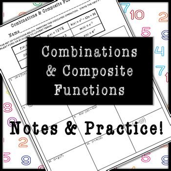 Composite Functions And Combinations NOTES PRACTICE By U CAN MATH