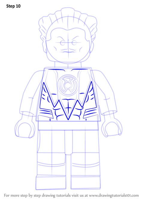 How To Draw Lego Sinestro Lego Step By Step Drawingtutorials Com