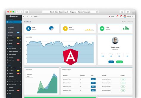 Angular8 Bootstrap 4 Admin Template Free Free Printable