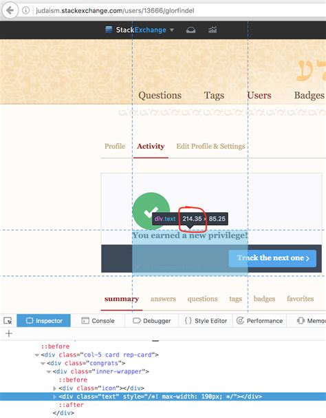 Badges Earned And Privileges Unlocked In The Profile Page Shows In A