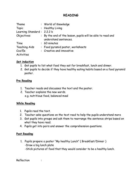 Lesson Plan Kssr Year 4