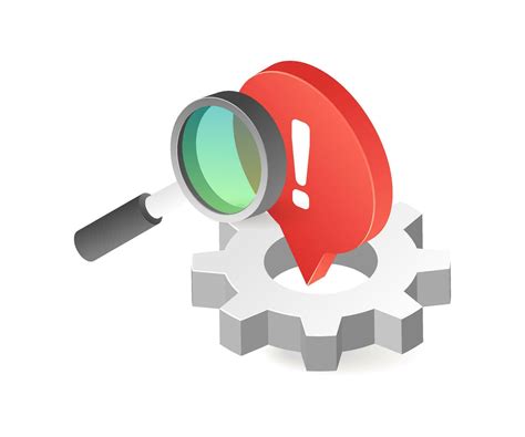 Search Process Gear Symbol And Get Warning Vector Art At Vecteezy