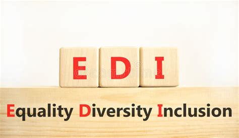 Edi Equality Diversity Inclusion Symbol Concept Words Edi Equality