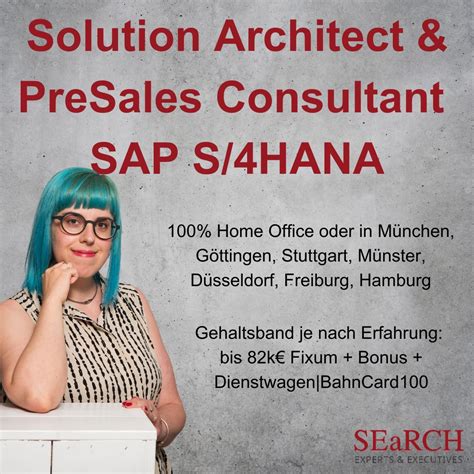 Search Experts And Executives On Linkedin Sap S4hana Solutionarchitect Presales München