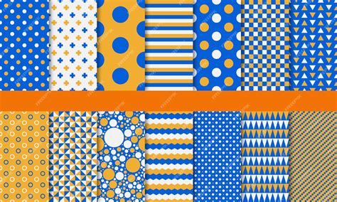 Premium Vector Set Of Geometric Seamless Pattern Set Of Abstract Seamless Patterns Collection