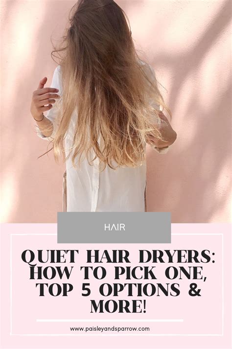 5 Quiet Hair Dryers For The Quietest Blow Out 2023 Paisley And Sparrow