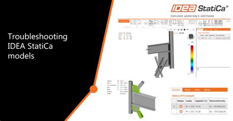 Troubleshooting Idea Statica Connection Models Idea Statica