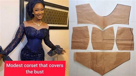 How To Draft 2 Types Of Underbust Corset With Yoke Modest Corset