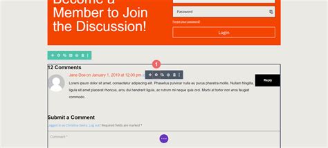 How To Show Divi S Comments Module To Logged In Users Only